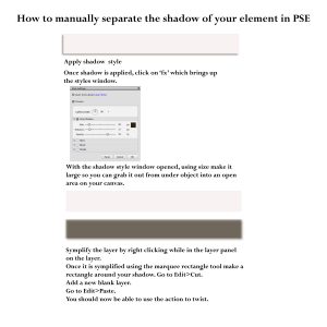 Creating Realistic Shadows + Using the Twisted Shadow Actions